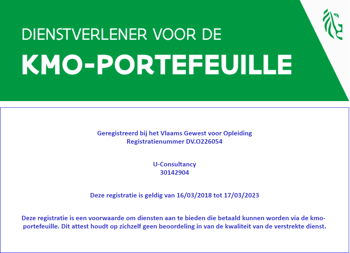 KMO-portefeuille - U-Consultancy
